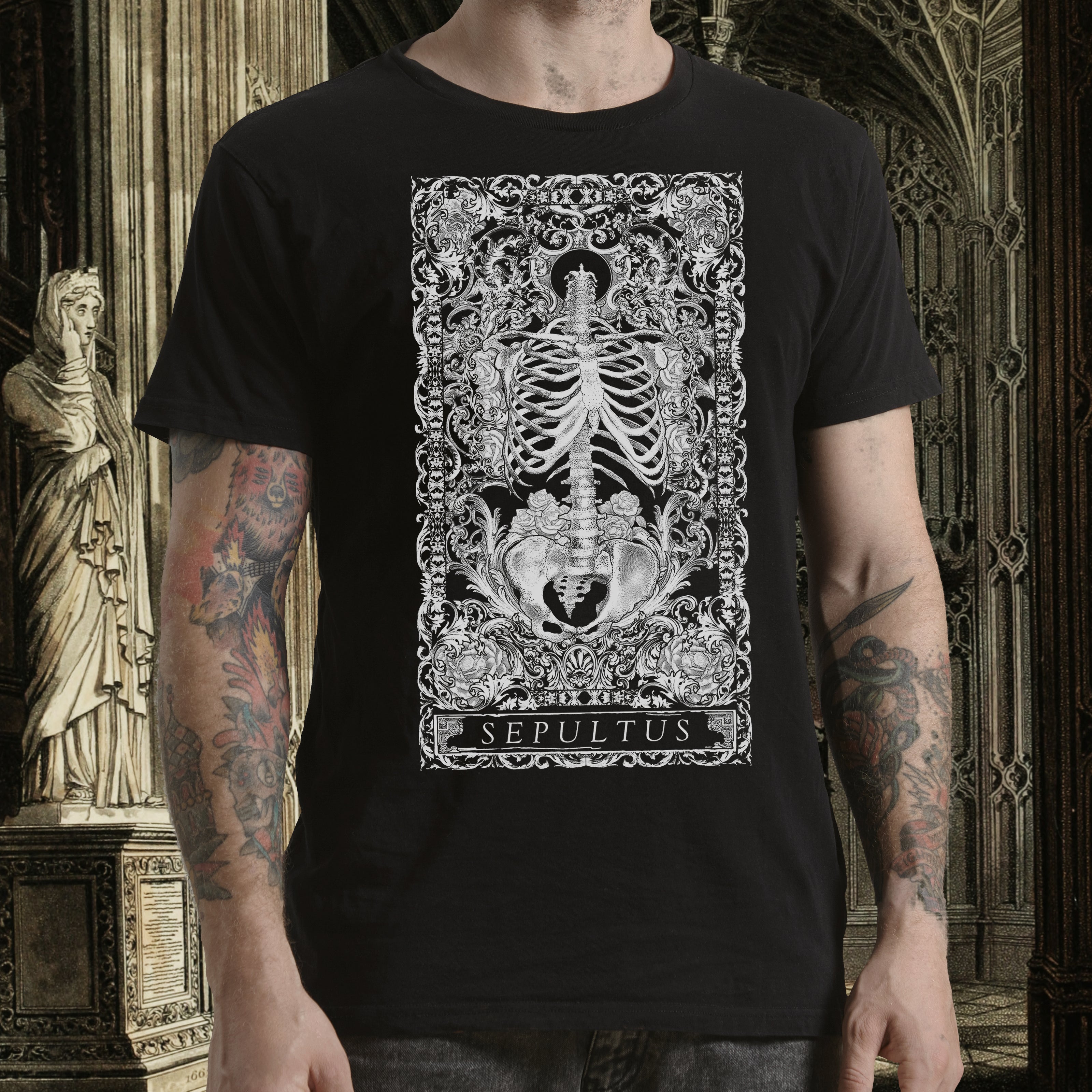 Goth Printed Graphic Black and White T-shirts for Men & Women ...