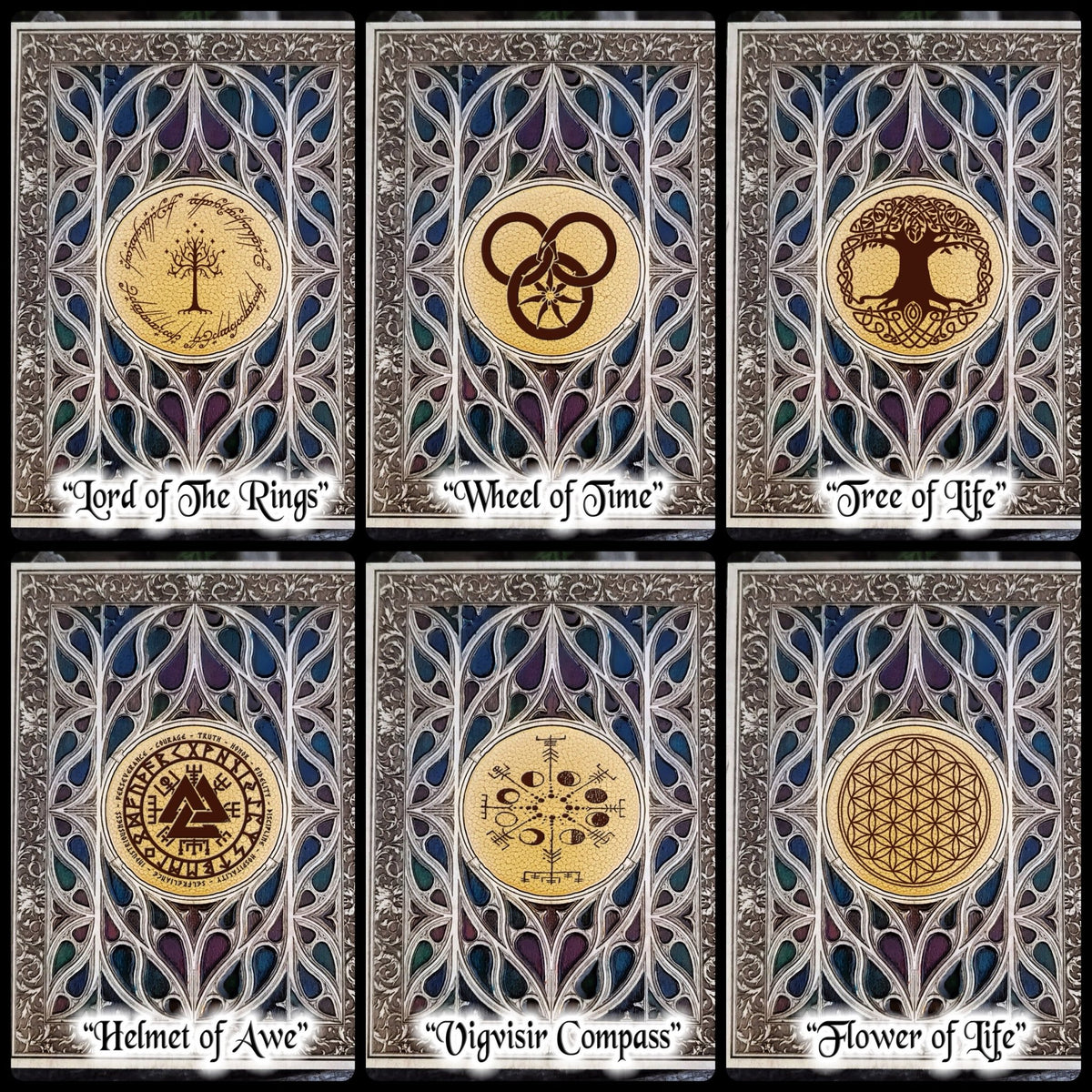 Gothic Window Custom Symbol II Mini – Handmade Wood Gift (5 Year ...