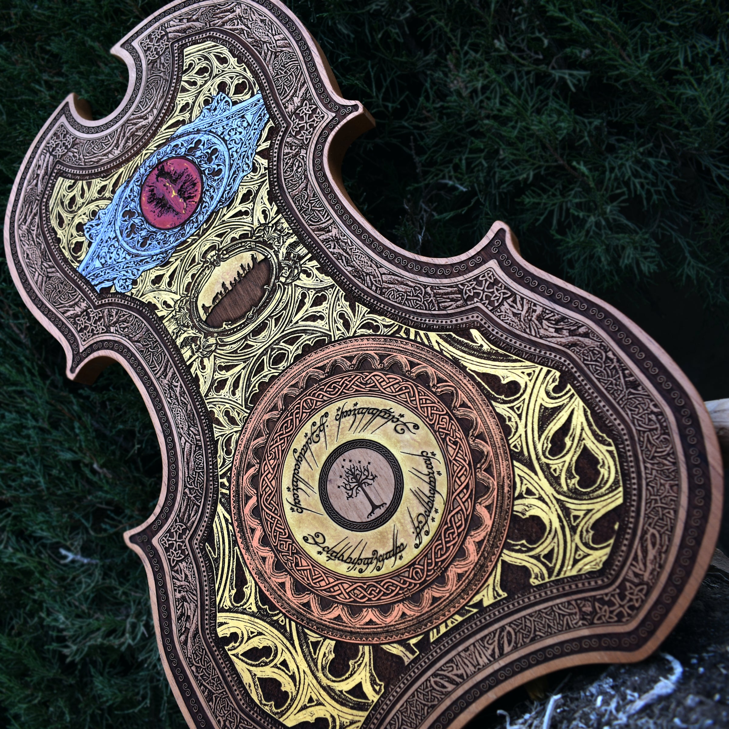 Unique Fantasy Movie Wood Anniversary 5-Year Gift: Personalized Violin ...