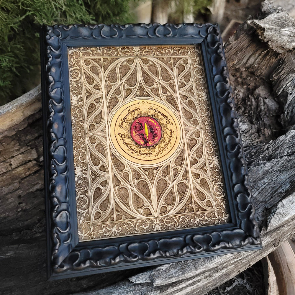 Gothic Window Fantasy Movie Symbol - Mini – Handmade Wood Gift (5 Year ...