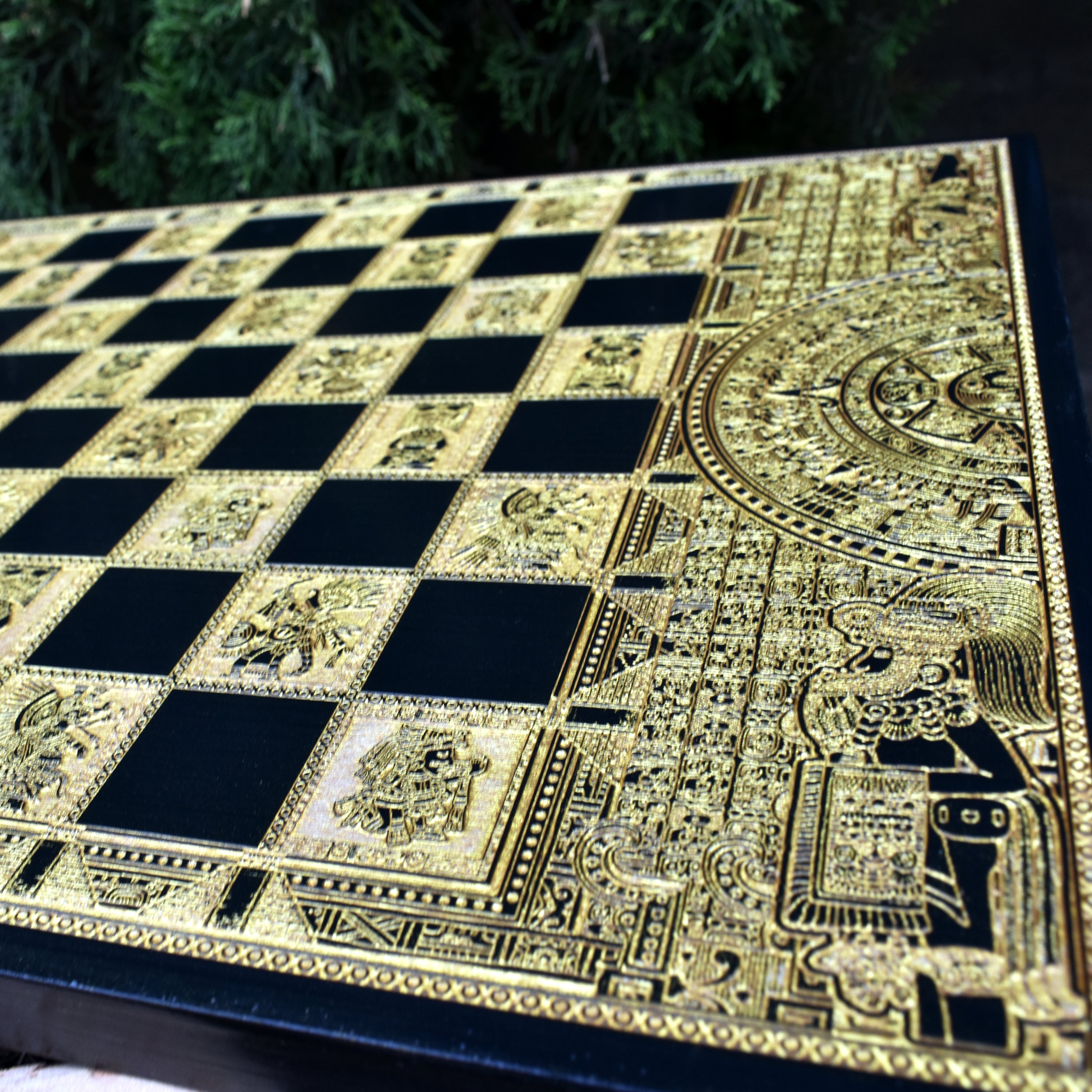 Handmade Aztec Chessboard – Laser Engraved Wooden Set | 5-Year ...