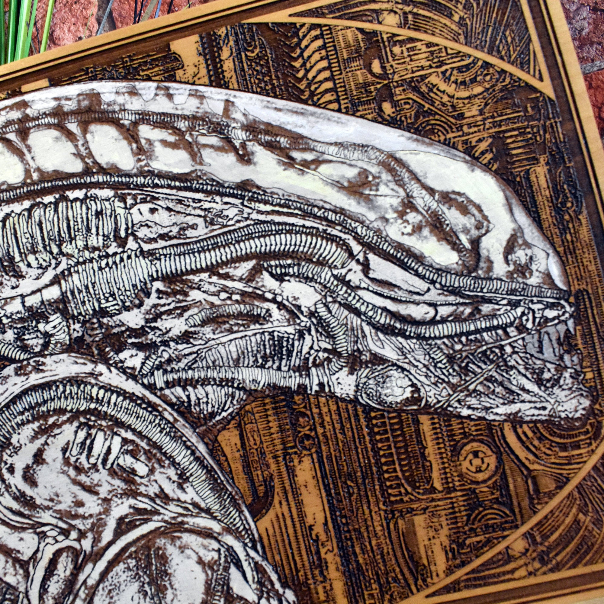 Unveiling Cosmic Horrors: Laser-Engraved & Painted Ancient Alien ...